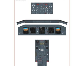 Embraer ERJ 170/175/190/195 Cockpit Poster - Etsy