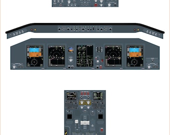 Embraer ERJ 170/175/190/195 Cockpit Poster - Etsy