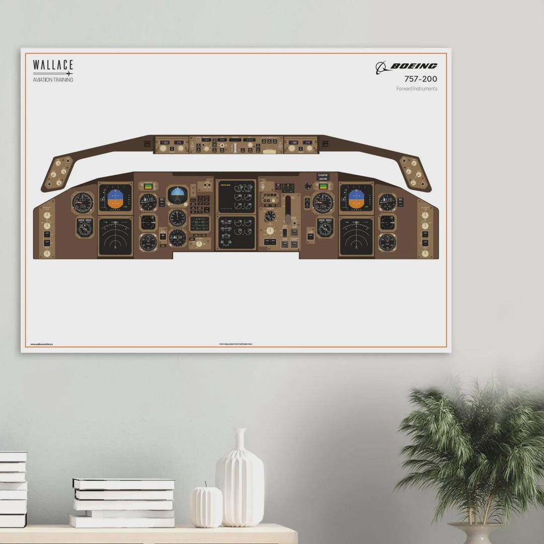 B757-200 Cockpit Familiarization Poster - Three Poster Set (printed) - Etsy