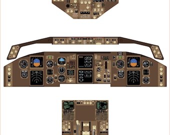 Boeing 767-300 Cockpit Poster - Etsy