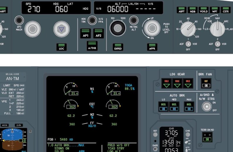Airbus A320 NEO Cockpit Familiarization Poster (printed) - Etsy