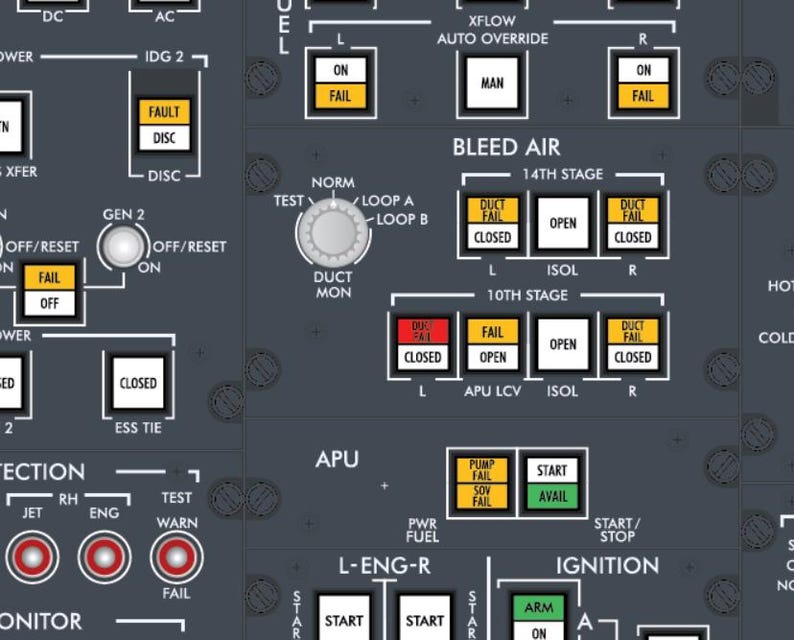 Bombardier CRJ-200 Cockpit Poster (digital Download) – Pilot Training ...