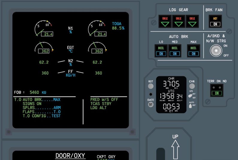 Airbus A320-200 Cockpit Poster (digital Download) – Pilot Training ...