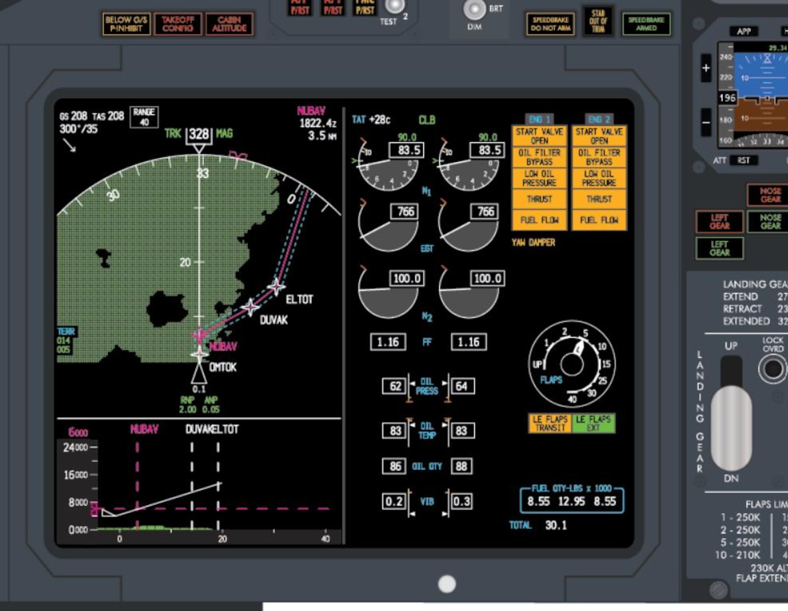 Boeing 737-8 MAX Cockpit Poster (digital Download) – Pilot Training ...