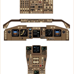 Boeing 747-400 Cockpit Poster (digital Download) – Pilot Training ...