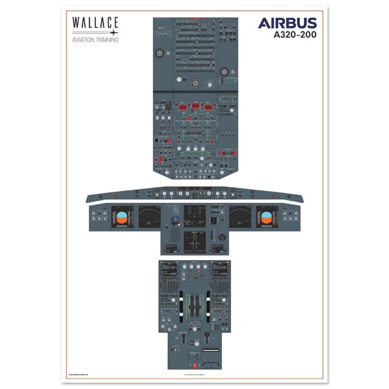 Airbus A320-200 Cockpit Familiarization Poster - Etsy