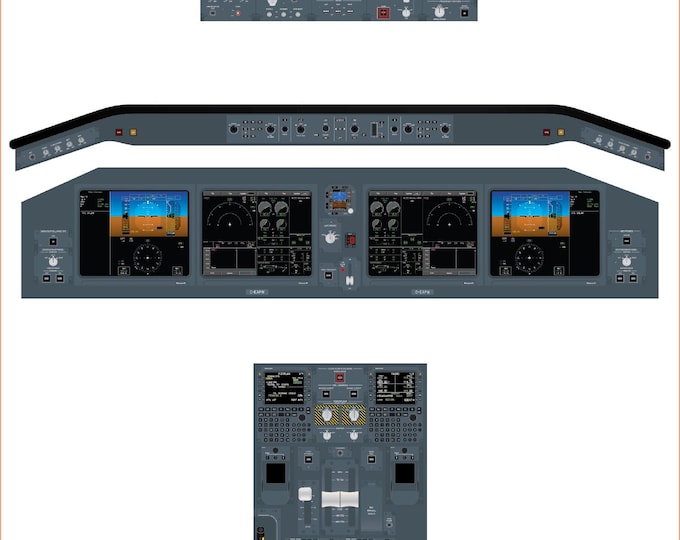 Embraer ERJ 170/175/190/195 Cockpit Poster - Etsy Canada