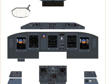 Bombardier Dash 8 Q400 Cockpit Poster - Etsy UK