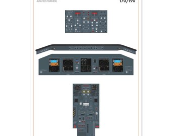 Embraer ERJ 170/175/190/195 Cockpit Poster - Etsy