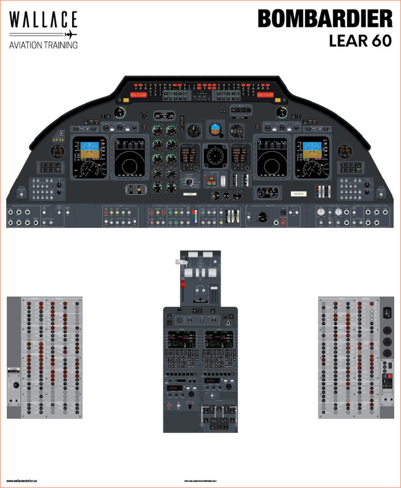 Bombardier Learjet 60 Cockpit Poster (digital Download) – Pilot ...