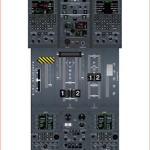 Bombardier Q400 Cockpit Familiarization Poster Full Scale 3 Poster Set ...