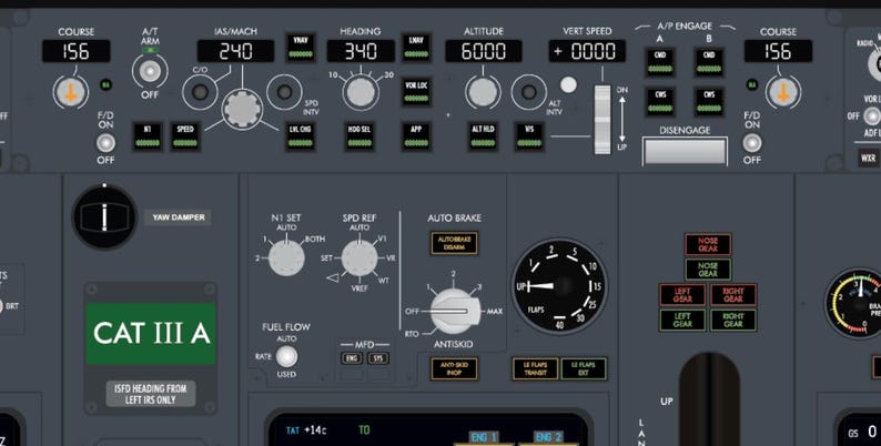 Boeing 737-800 Cockpit Familiarization Poster (printed) - Etsy