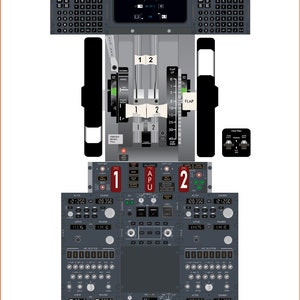 Boeing 737-800 Cockpit Familiarization Poster - Digital Full Scale 3 ...