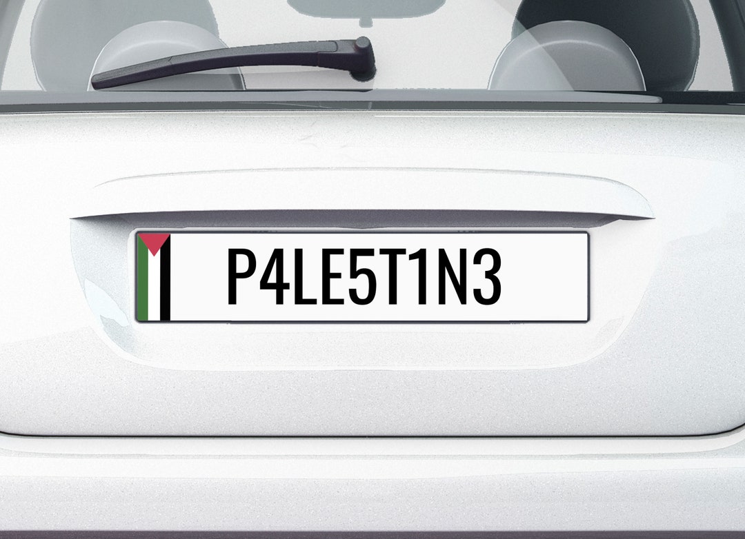 Palestine Car Sticker X2 , Free Palestine UK Number Plate Sticker ...