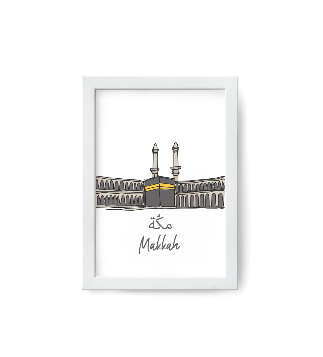 Holy Kabah Poster , Makkah Print , Mecca Poster , Islamic Home Decor ...