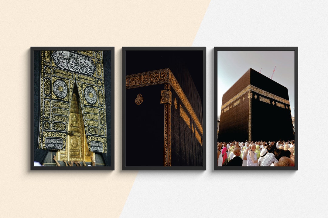 Kabah Poster Set of 3 , Kaaba Print , Hajj Gift , Umrah Gift , Makkah ...
