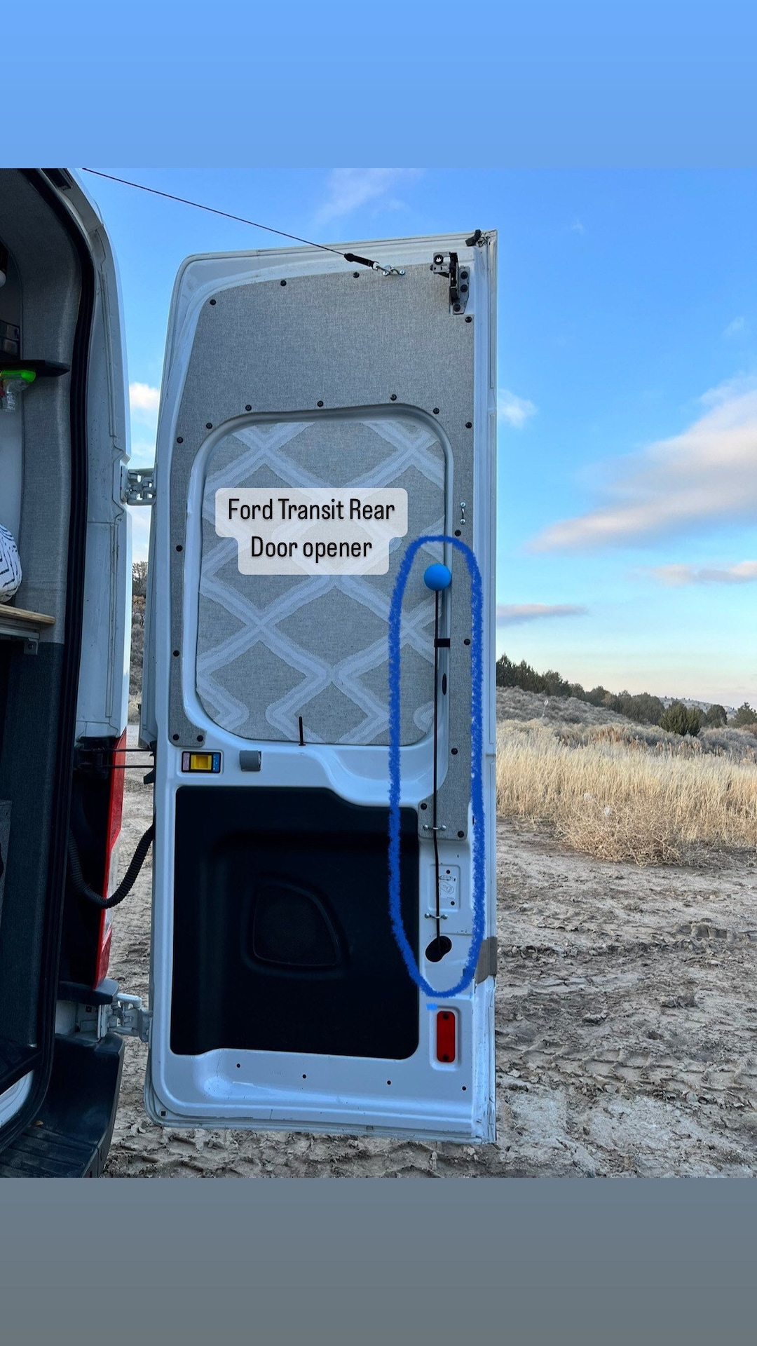 Ford Transit Rear Door Opener Extension - Etsy