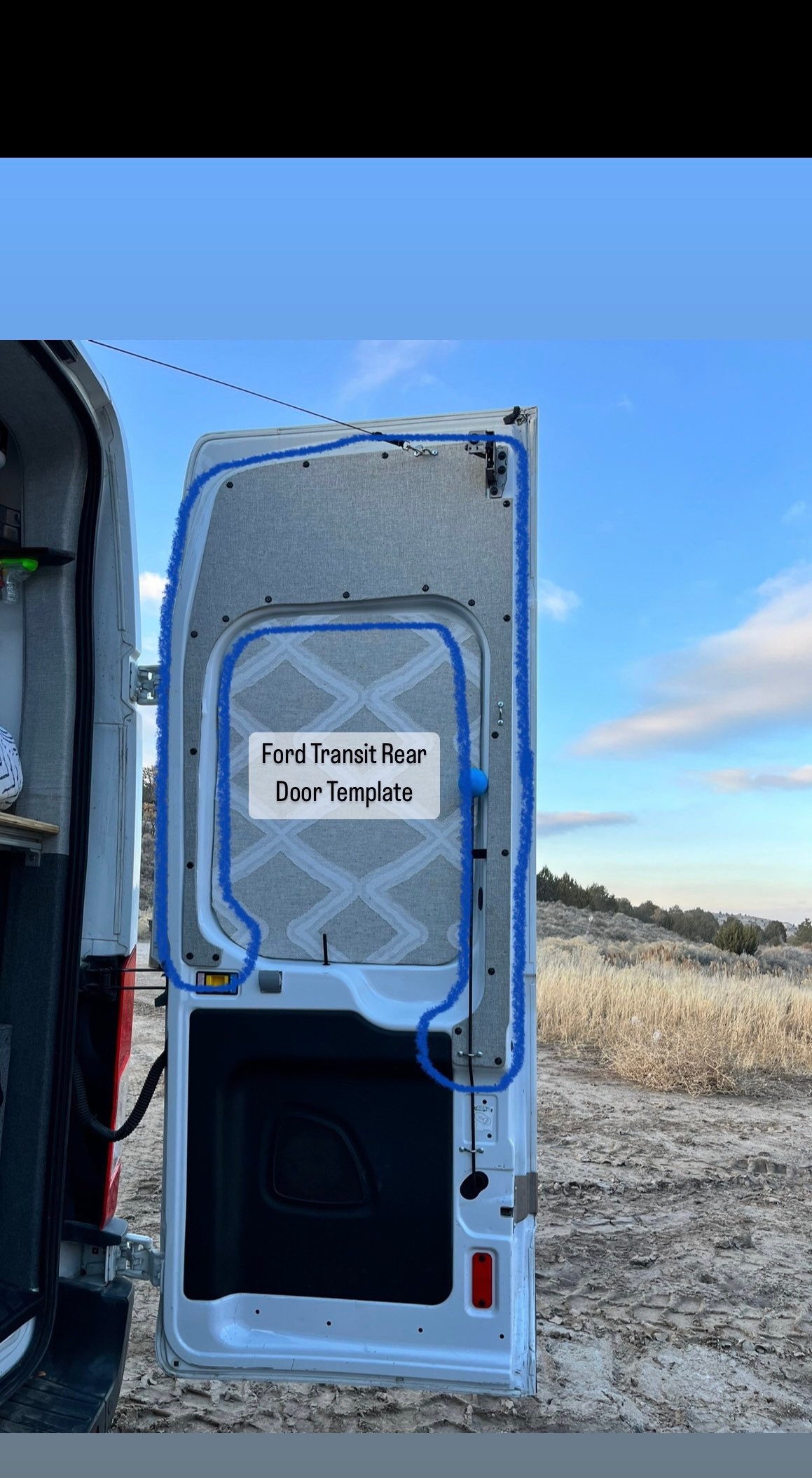 Transit Van Door Template. Ford Transit. High Roof - Etsy