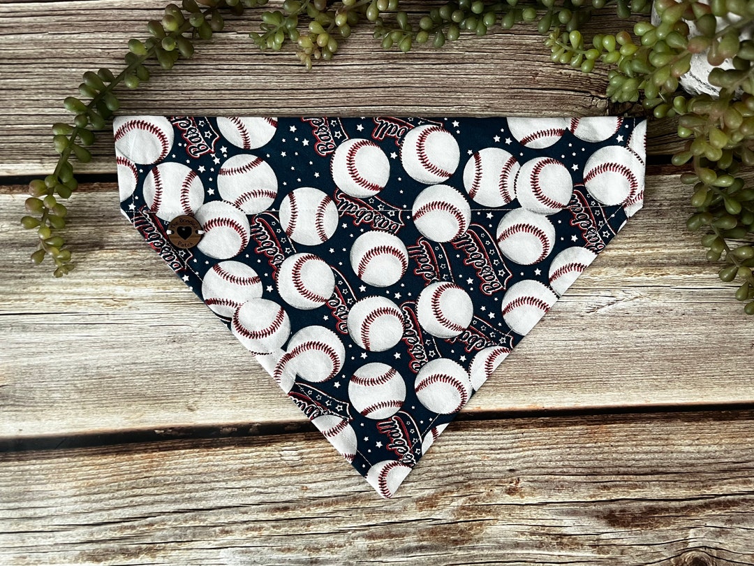 Baseball Bandana, Over the Collar Sport Theme Bandana, Ball Game ...