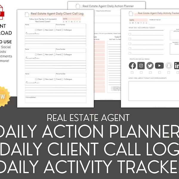 Real Estate Planner - Etsy