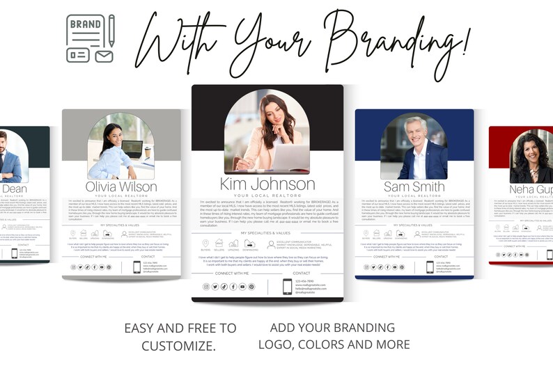 REALTOR INTRODUCTION FLYER, Realtor Letter, Instant Download, Canva ...