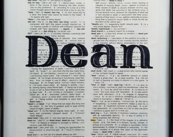 Personalized Name Dictionary Art | Etsy