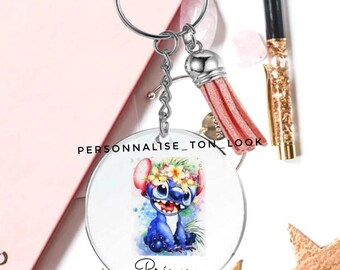 Lilo Keychain/ Stitch Keychain/ Lilo and Stitch Keychain/ - Etsy