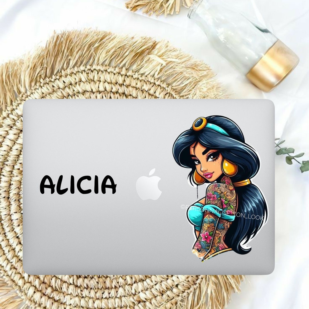 Stickers Jasmine Tattoo Stickers for Laptop, Laptop Stickers ...