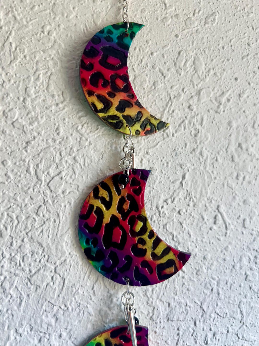 1# Cheetah Frank Large | Wall Hanging | Moon Phases | Moon Accents ...