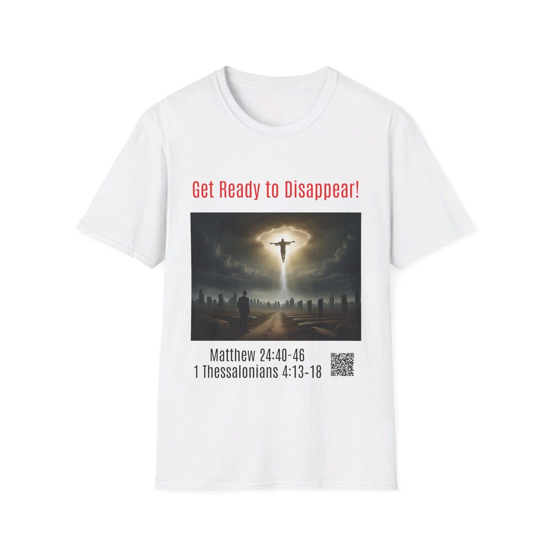 Get Ready to Disappear Rapture Bible Message With QR Code Bible Verses ...