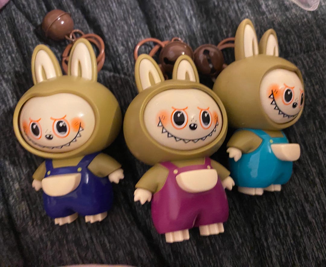 Face Changing Labubu Keychain - Etsy