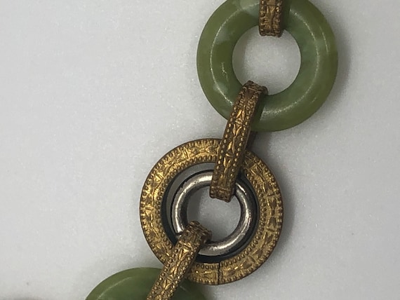 1920s Machine Age Art Deco Loops in Loops Bracelet in… - Gem