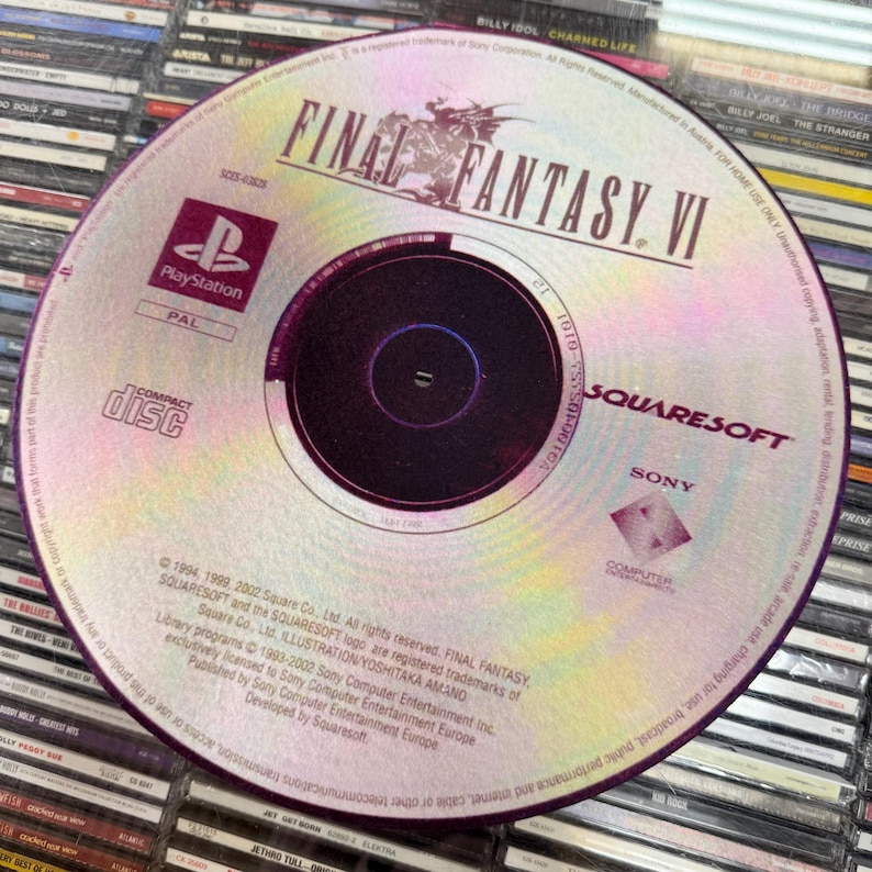 Final Fantasy Playstation Disk - Slipmat for Vinyl Turntable - Etsy