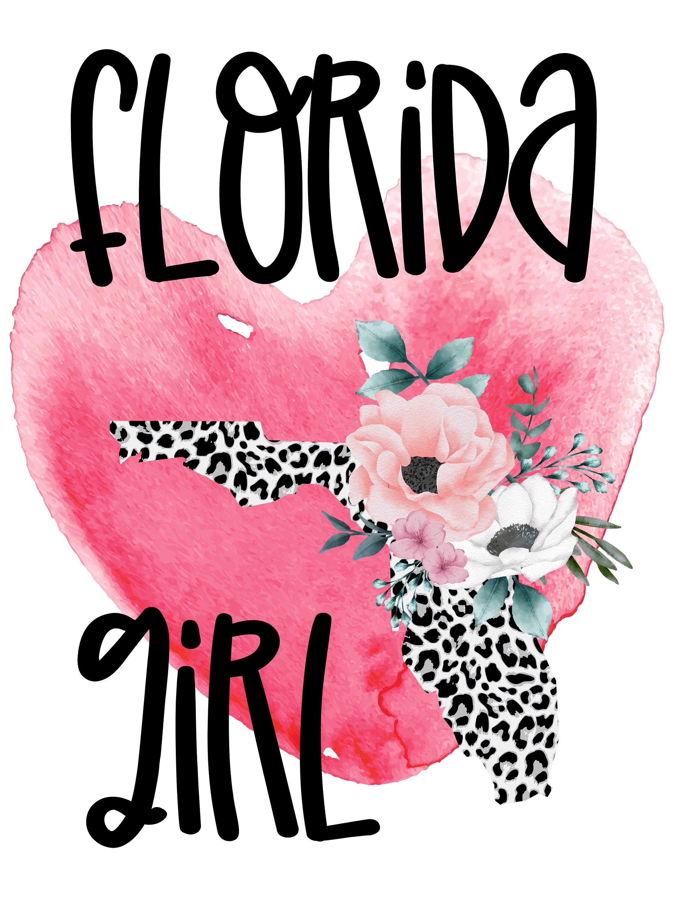 DIGITAL PRINT Florida Girl, Florida print, florida art, decoración ...