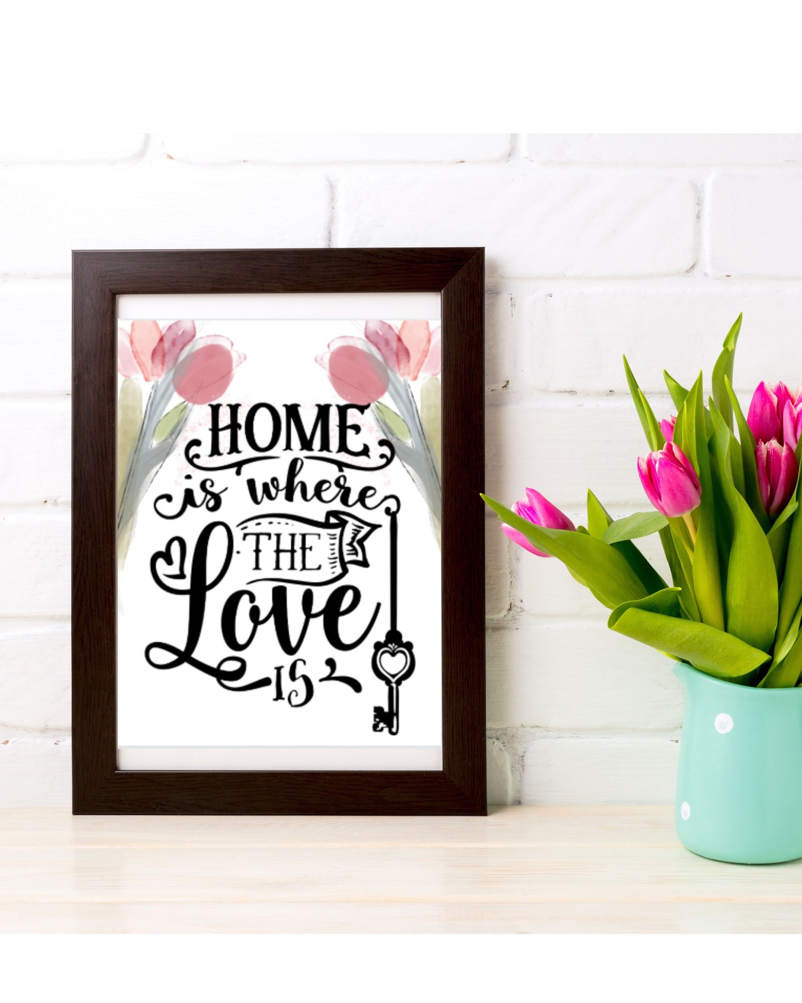 DIGITAL Print-home Is Quote Printable Home Wall Art - Etsy