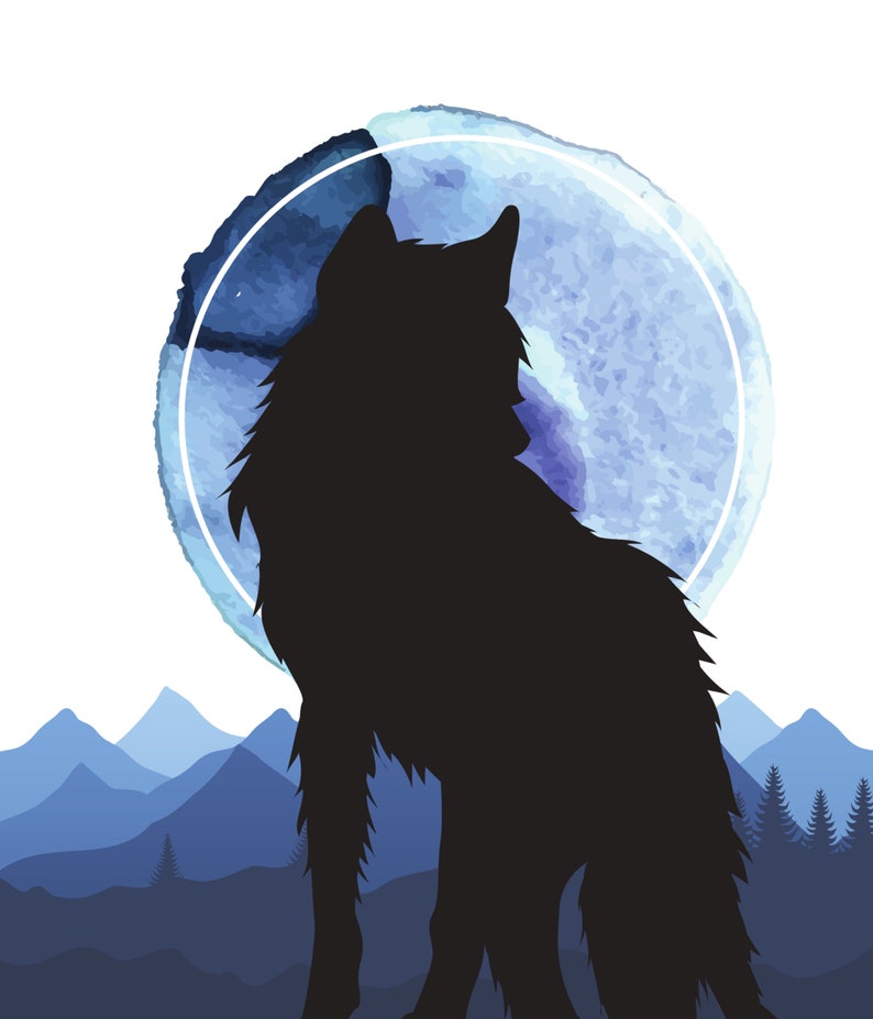 PRINTABLE Tiny Wolf, Print Set of 3, Instant Download, Boy Room Art ...