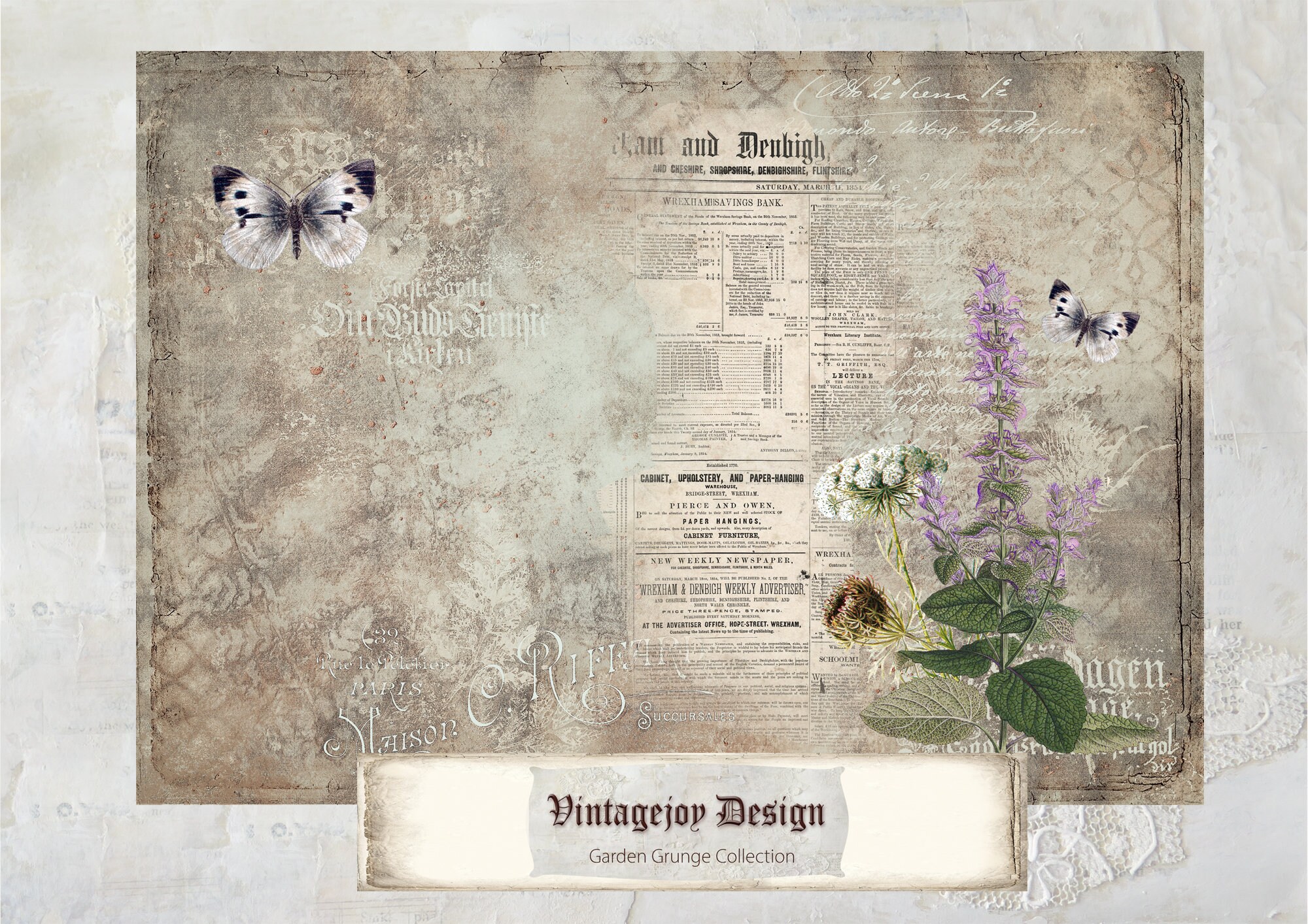 Vintage Style Downloadable Journal Paper and Ephemera Collection - Etsy