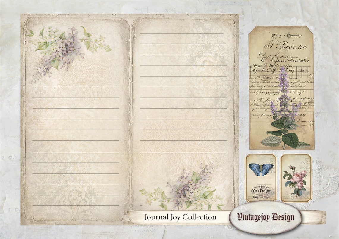 Journal Joy Travellers Notebook Sized Downloadable Journal Collection ...