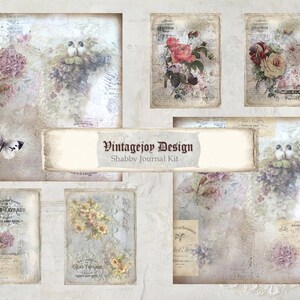 Vintage Style Digital Junk Journal Kit - Etsy