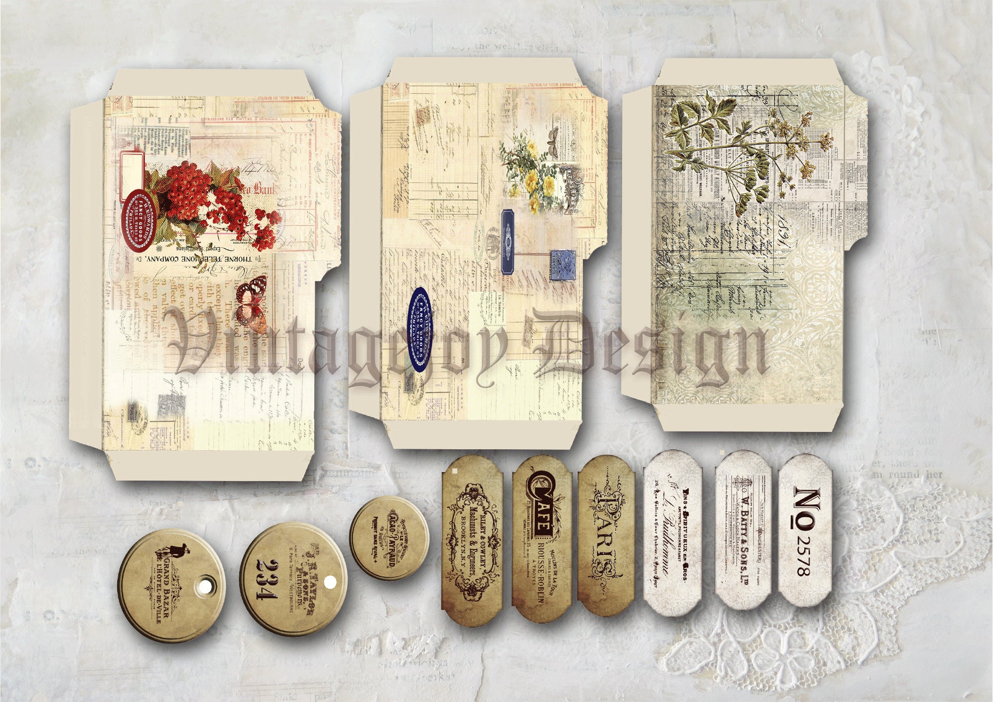 Creative Collage Digital Kit - Etsy