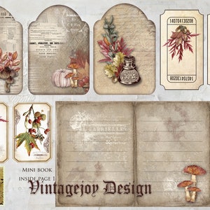 Moody Mushrooms,an Autumn Journal Collection - Etsy