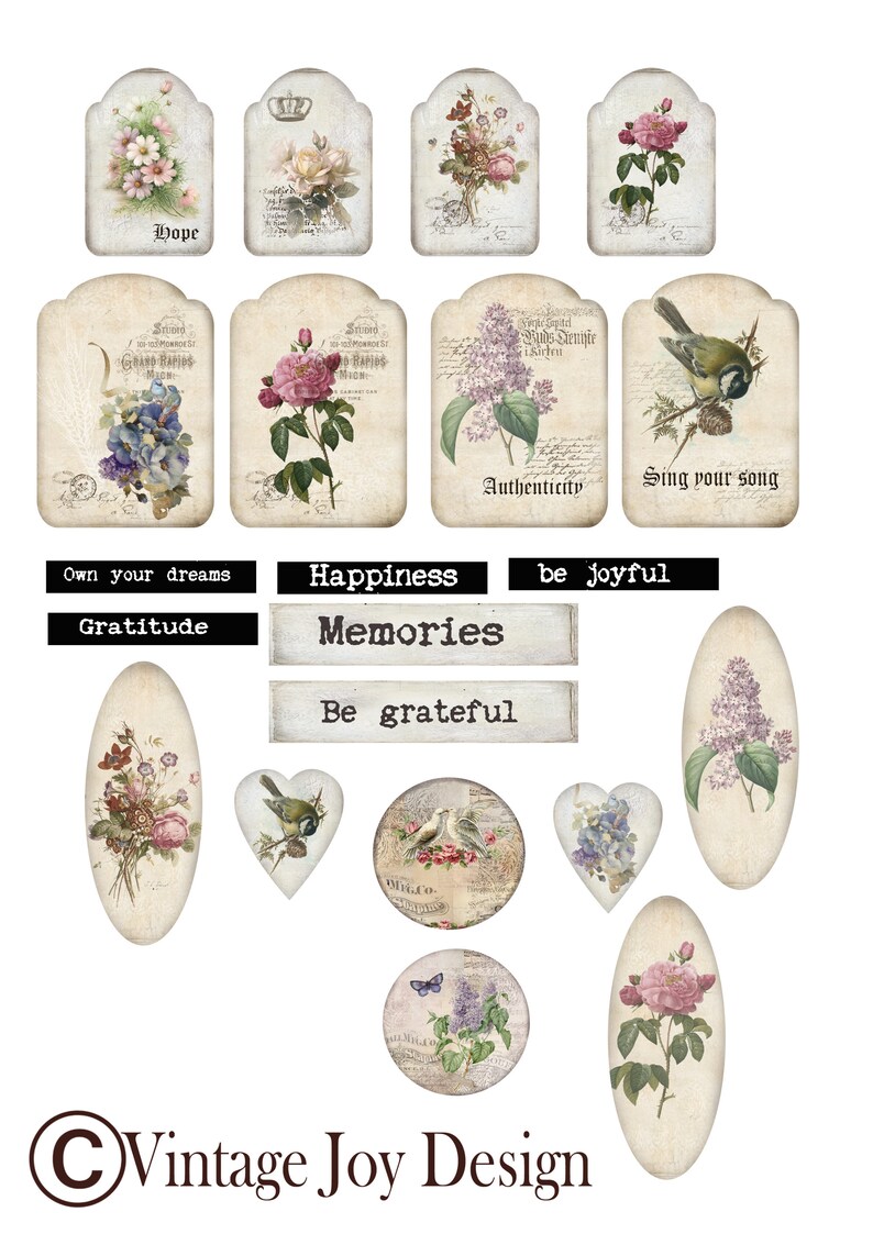 3 Embellishment Pages for Almost Free - Etsy