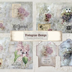 Vintage Style Digital Junk Journal Kit - Etsy