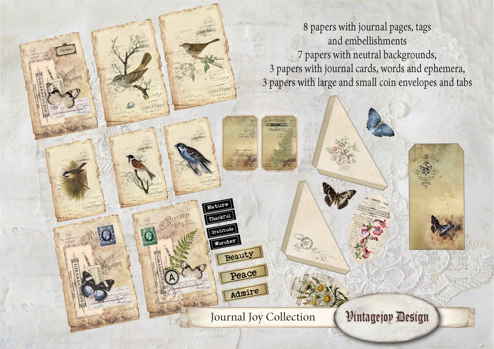 Journal Joy Travellers Notebook Sized Downloadable Journal Collection ...