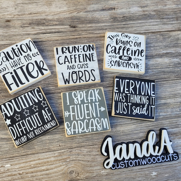 Funny Wood Signs - Etsy