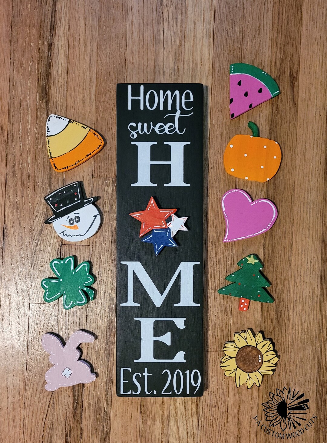 Personalized Home Sweet Home Sign, Interchangeable Home Sign, Custom ...