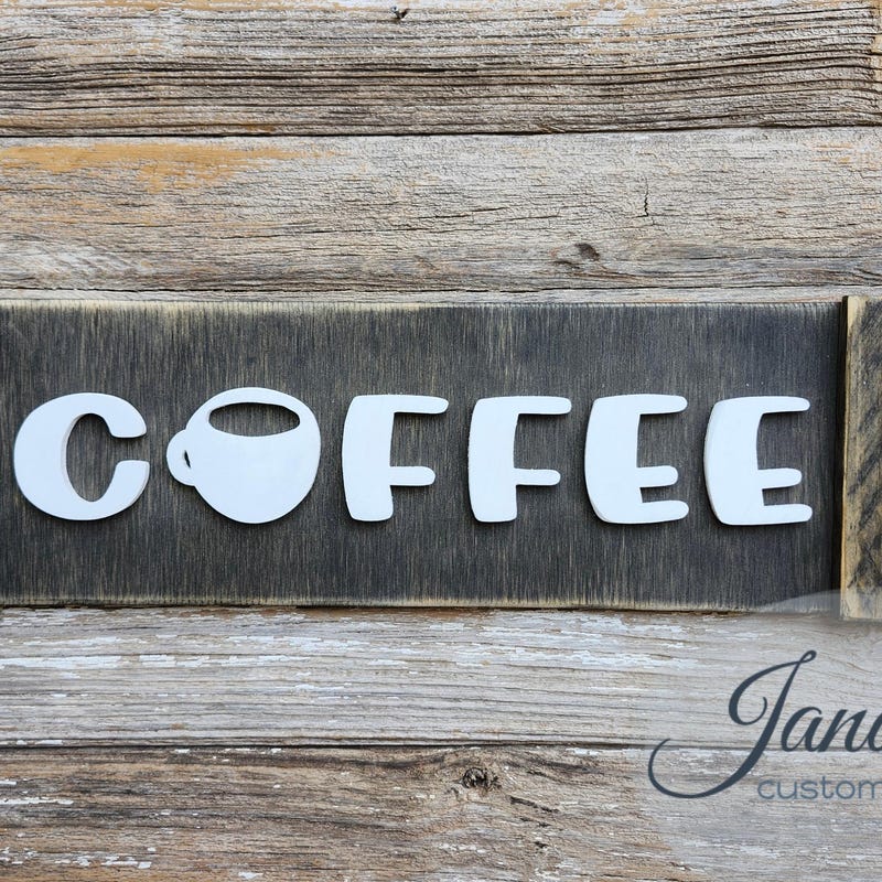Wood Coffee Sign - Etsy