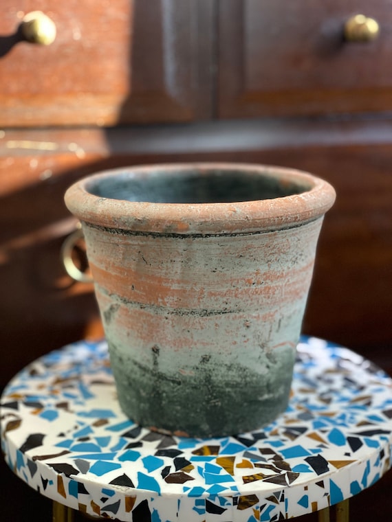 Rustic plant pot/Indoors plant pot/House plant pot/Distressed | Etsy