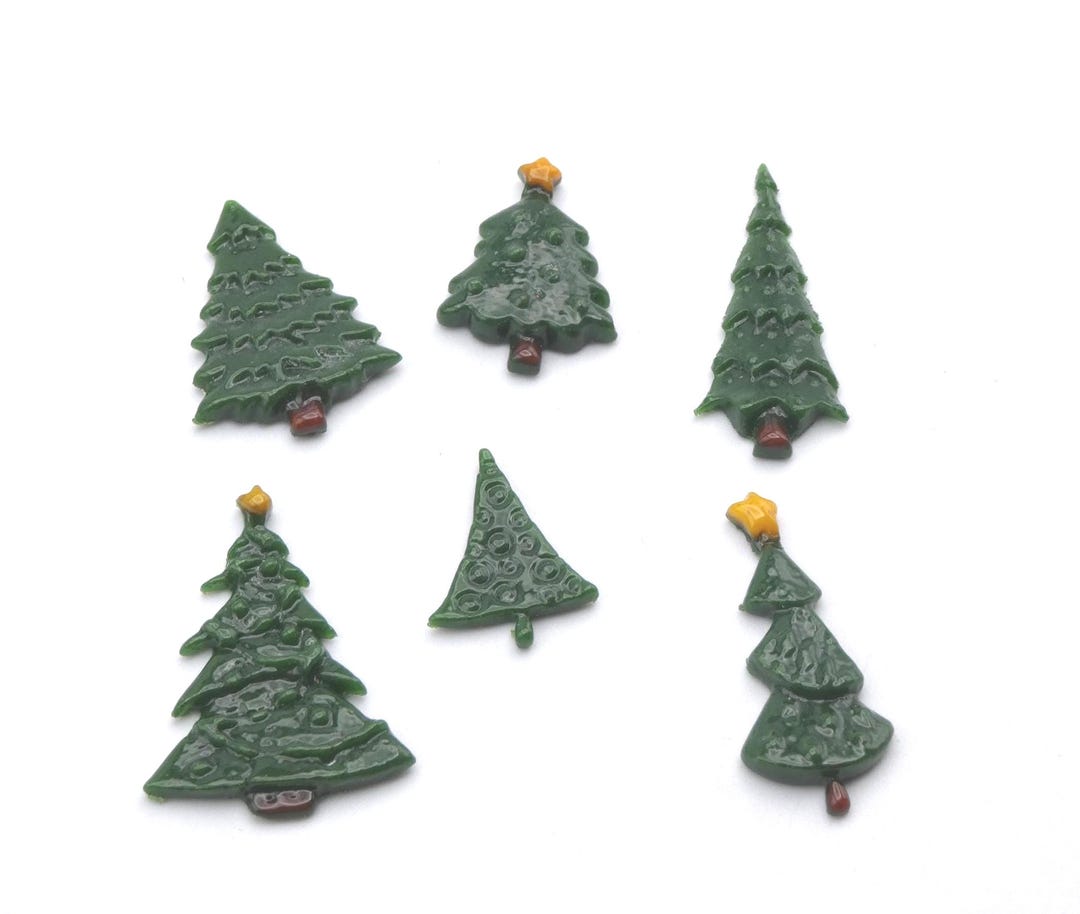 96 COE, Freeze and Fuse, Assorted Small Christmas Trees! Set of 6 ...