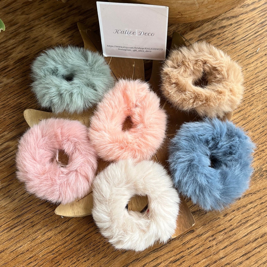 Little Scrunchie in Fake Rabbit Hair - Etsy